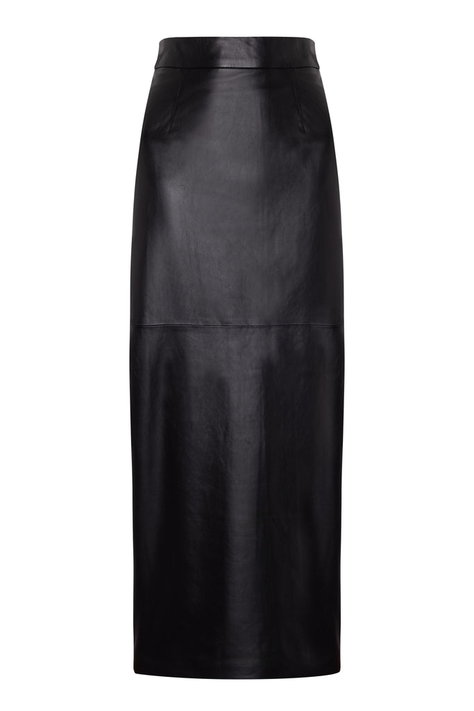 Huguette MAXI STRAIGHT SKIRT - BLACK – SKIIM Paris